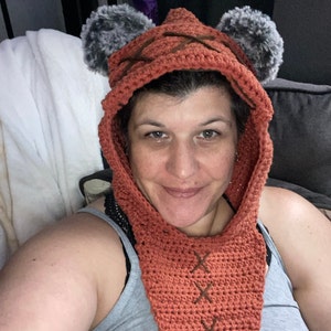 Wookie/ewok Hood PATTERN ONLY Crochet Sizes: 0-3 Month, 3-6 Month, 6-9 Month, 9-12 Month ...