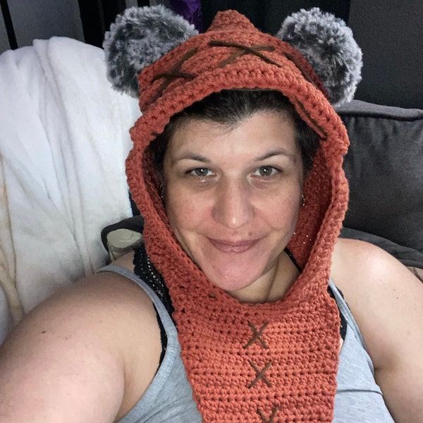 Wookie/ewok Hood - PATTERN ONLY - Crochet - Sizes: 0-3 Month, 3-6 Month ...