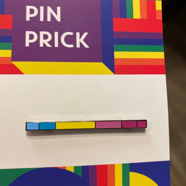 Pansexual Rod Pin — Subtle Pride Accessory LGBT Enamel Pan Omni ...