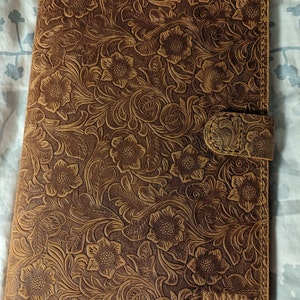 Personalized 4x6 / 3 X 5 Top Spiral Notebook Cover, Leather Cover for ...