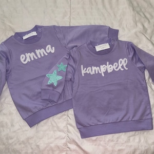 Custom Hand-embroidered Baby Toddler Sweatshirt Personalized Baby ...