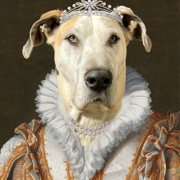 Custom Classic Pet Portrait, Regal Pet Portrait, Custom Cat Portrait ...