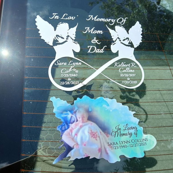 In Loving Memory Car Sticker Loss of Loved One Memorial Personalized ...