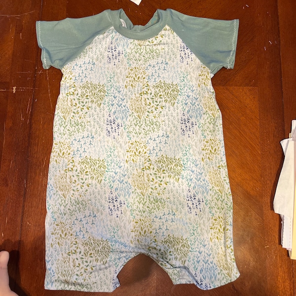Baby Sewing Patterns, Summer Romper Pattern, Short Raglan One Piece ...