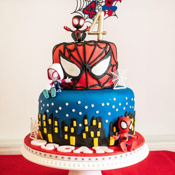 Spin Spidey Inspired Cake Topper, Print at Home, DIY, Last Minute ...