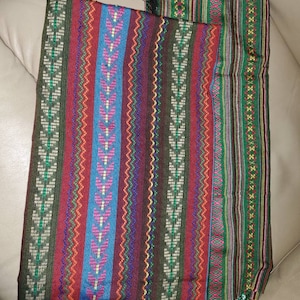 Nepal Fabric Nepal Style Colorful Jacquard Striped Pattern - Etsy