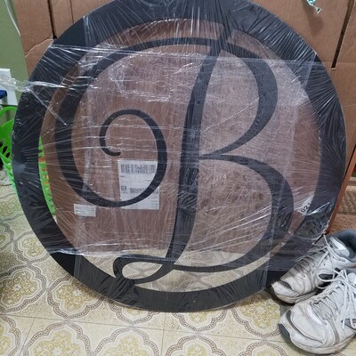 28 Inch Circle Monogram Metal Sign 28 Inch-round Monogram Metal Sign ...