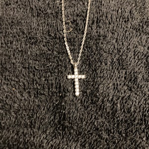 Sterling Silver Cross Necklace, Delicate Cross for Mom, 14k Gold ...