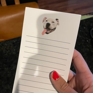 Custom Dog Notepad, Personalized Dog Notepad, Custom Pet Notepad ...