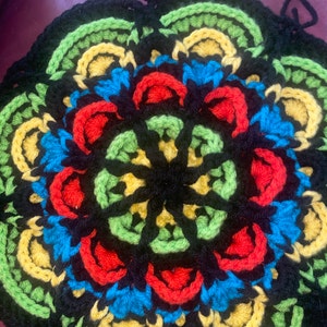 Flower Puddles Mandala Blanket Crochet Pattern - Etsy