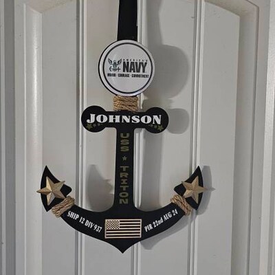 Personalized Veteran 1st Duty Anchor/navy PIR Anchor/navy Gift/navy ...