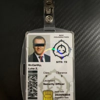 SCP Foundation Secure Access ID Cards Secret Laboratory Version V2 - Etsy