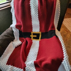 Santa Crochet Blanket Pattern Christmas Crochet DIY Farmhouse Home ...