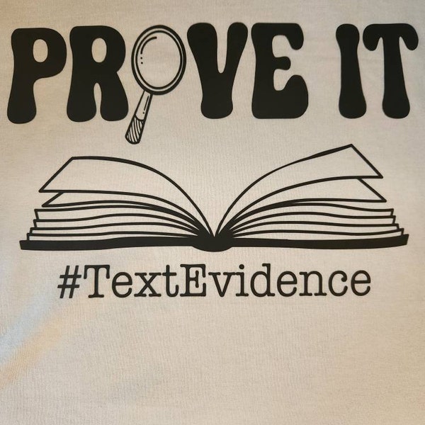 Prove It Text Evidence • Teacher SVG Files for Cricut • Digital ...