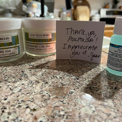 SAMPLE Mermaid Cream Face Cream Natural Skincare Vegan - Etsy