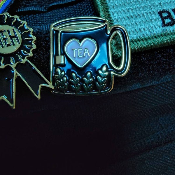 Tea Enamel Pin - Lapel Pin - Tea Pin - Tea Brooch - Best Friend Gift ...