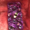 Handmade iPhone Case Glow in the Dark Purple Venom Cat Eyes Handmade ...