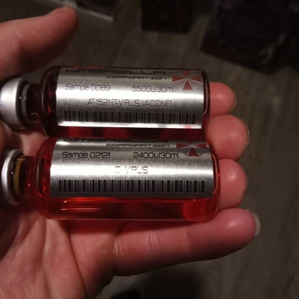 Resident Evil Umbrella Corporation C-virus (chrysalid Virus) Vial Prop ...