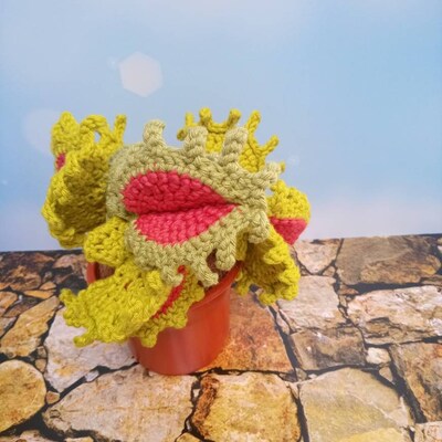 Crochet Pattern Venus Flytrap Pot Plant Renirumi - Etsy