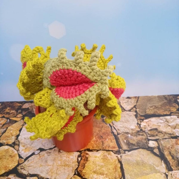 Crochet Pattern Venus Flytrap • Pot Plant • Renirumi - Etsy