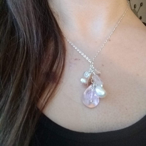 Pearl Bookmark - Freshwater Pearls - Beaded Bookmark - Cream Bookmark ...