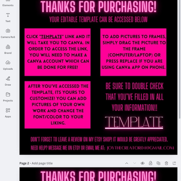 2025 Hairstyle Calendar, Viral Hair Calendar, Digital Planner, Canva ...