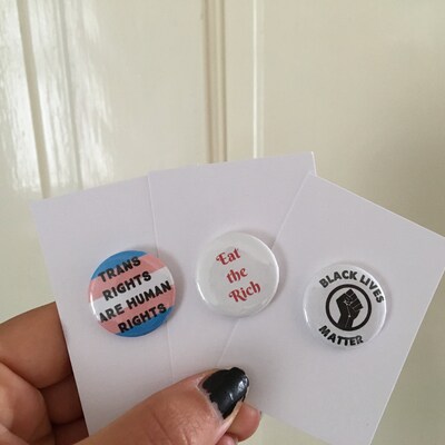 1 'trans Rights Are Human Rights' Button Badge - Etsy