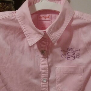 Emma Kate Heirloom Bow Satin Stitch Long Ribbon Frame Border Monogram ...