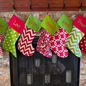 Christmas Stocking Family Christmas Stockings Handmade Christmas ...