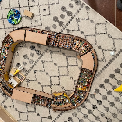 MARBLE SPECTATOR STANDS 2 Pack, Marble Race Track Kit, A Diy Modular ...