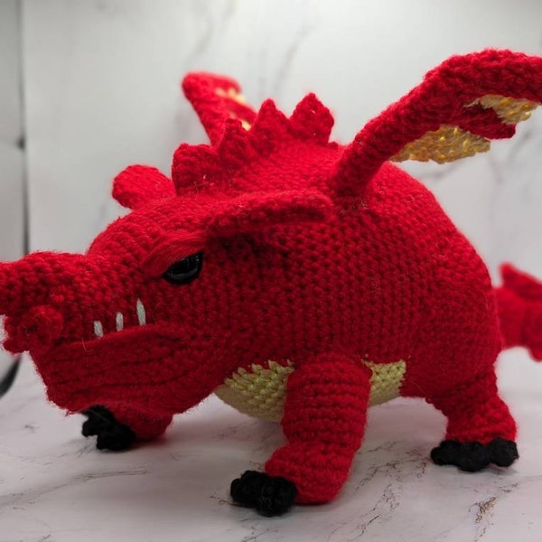 Chonky Dragon Crochet Amigurumi Pattern - Etsy