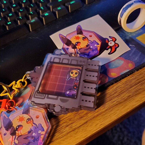 READ LAST IMAGE Rain World Iterator Holographic Acrylic Charms - Etsy