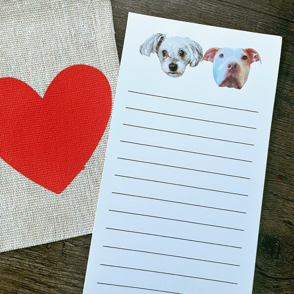 Custom Dog Notepad, Personalized Dog Notepad, Custom Pet Notepad ...