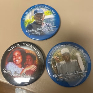 Custom Photo Graduation Button Pins or Magnets Keepsake 2023 Graduation ...