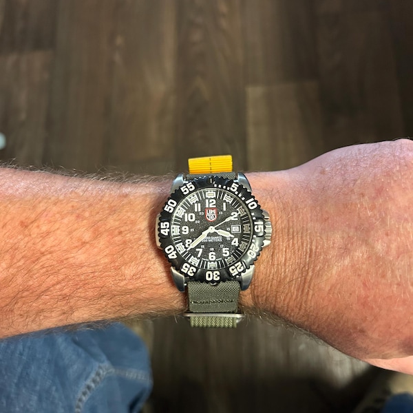 T-11 O-rig Watch Strap Army Green/red, Parachute Style Military Webbing ...