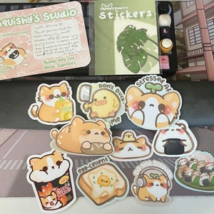 Hapy Capy Capybara Sticker Cute Capybara With Tangerine Stickers Kawaii ...