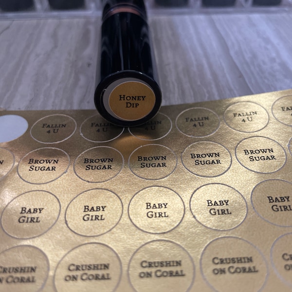 Extra Small Round Stickers for Lip Gloss and Lipsticks - Etsy