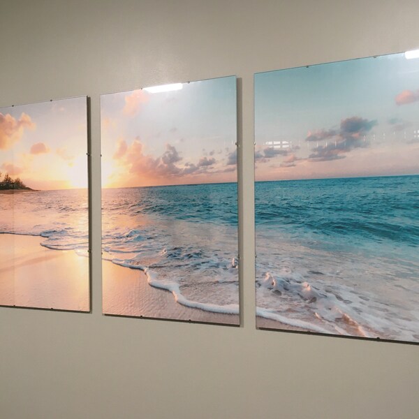 Beach Wall Art Set of Beach Print California Wall Decor Ocean Wall Art ...