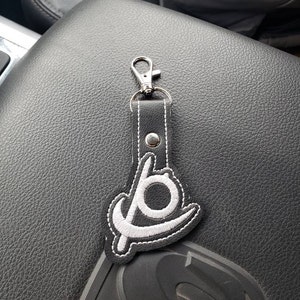 FFXIV Embroidered Job Icon Logo Soul Stone Keychain Fob Reaper - Etsy