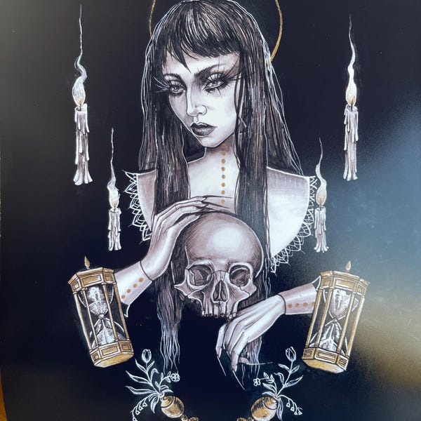 Ghost Nun of Borley Rectory - Original Pen and Ink Drawing - Etsy