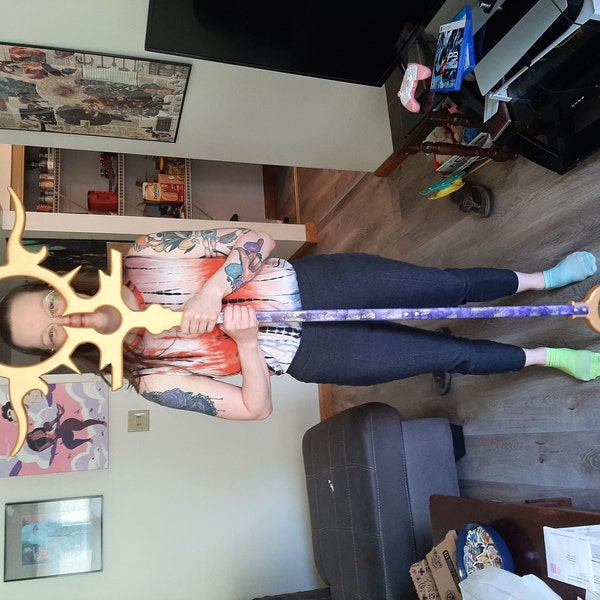 The Celestial Ellipse Staff an Enchanting Druid Staff Enchanted Nature ...