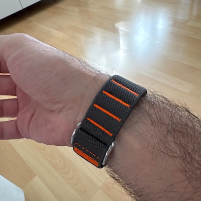 Multicolor Nylon Fabric Smart Watch Band Sport Fitness Quick on Loop ...