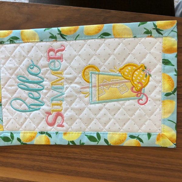 Hello Summer Machine Embroidery Design, 3 Sizes, Instant Download - Etsy