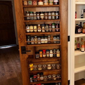 Full Pantry Door Spice Rack - Etsy