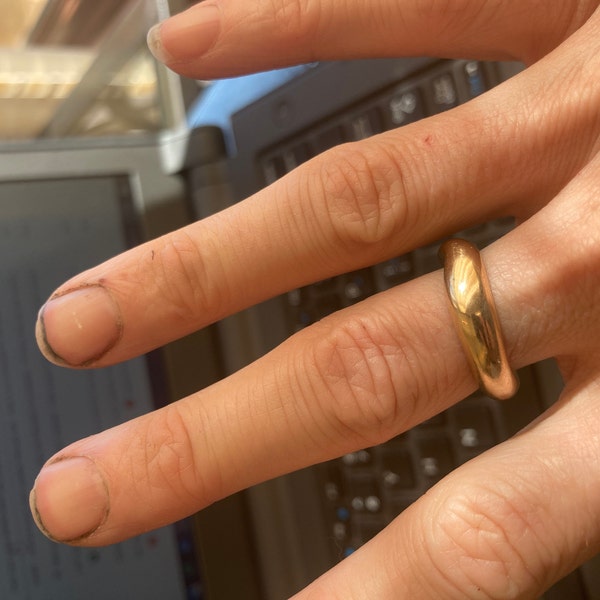 Organic Bronze Ring, Organic Bronze Stackable Ring, Bronze Stacking ...