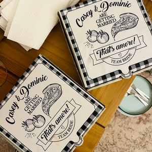 AMORE PIZZA BOX Personalised 7 Party Box. Small Pizza. Wedding Graze ...