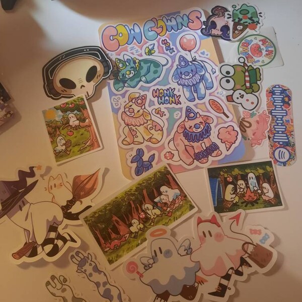 Tiny Ghost Art Waterproof Sticker Set! - Etsy