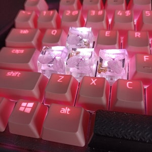 Pink Keycaps ESC Keycap Cute Keycaps Set Custom Keycap | Etsy