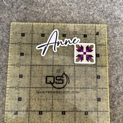 Sawtooth and Friendship Quilt Block Stickers, Blue Set of 3 Star Quilt ...