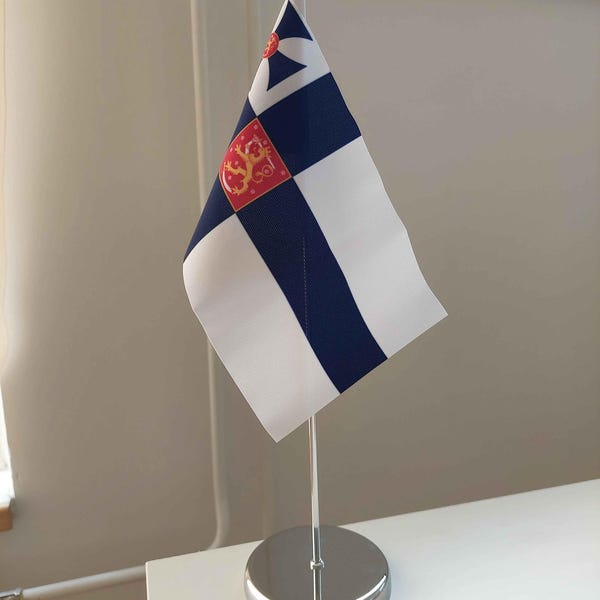 Custom Made Table Flag With Stand With Your Design | Unique Design ...